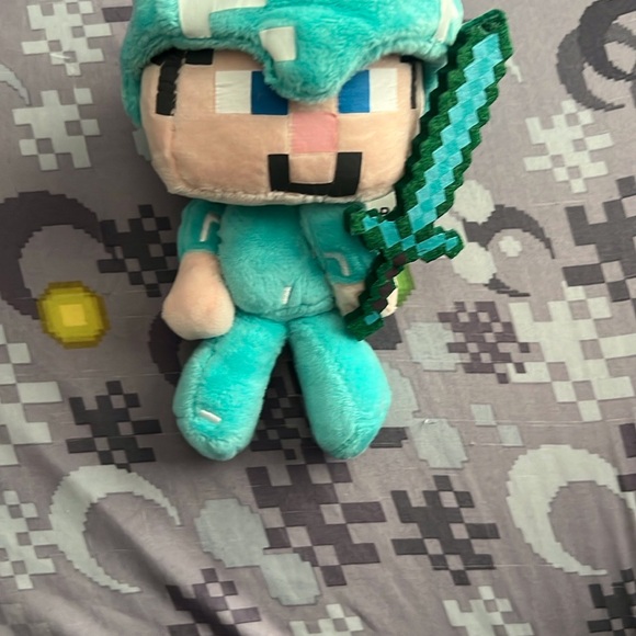 JazWares.Inc | Toys | Minecraft Steve With Diamond Sword | Poshmark